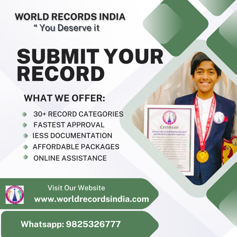 2025 – World Records India – Official Book of Indian World Record 2025 ...